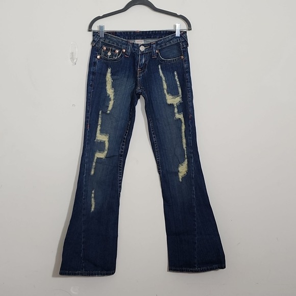 True Religion | Jeans | True Religion Flare Flap Classic Pockets Blue ...